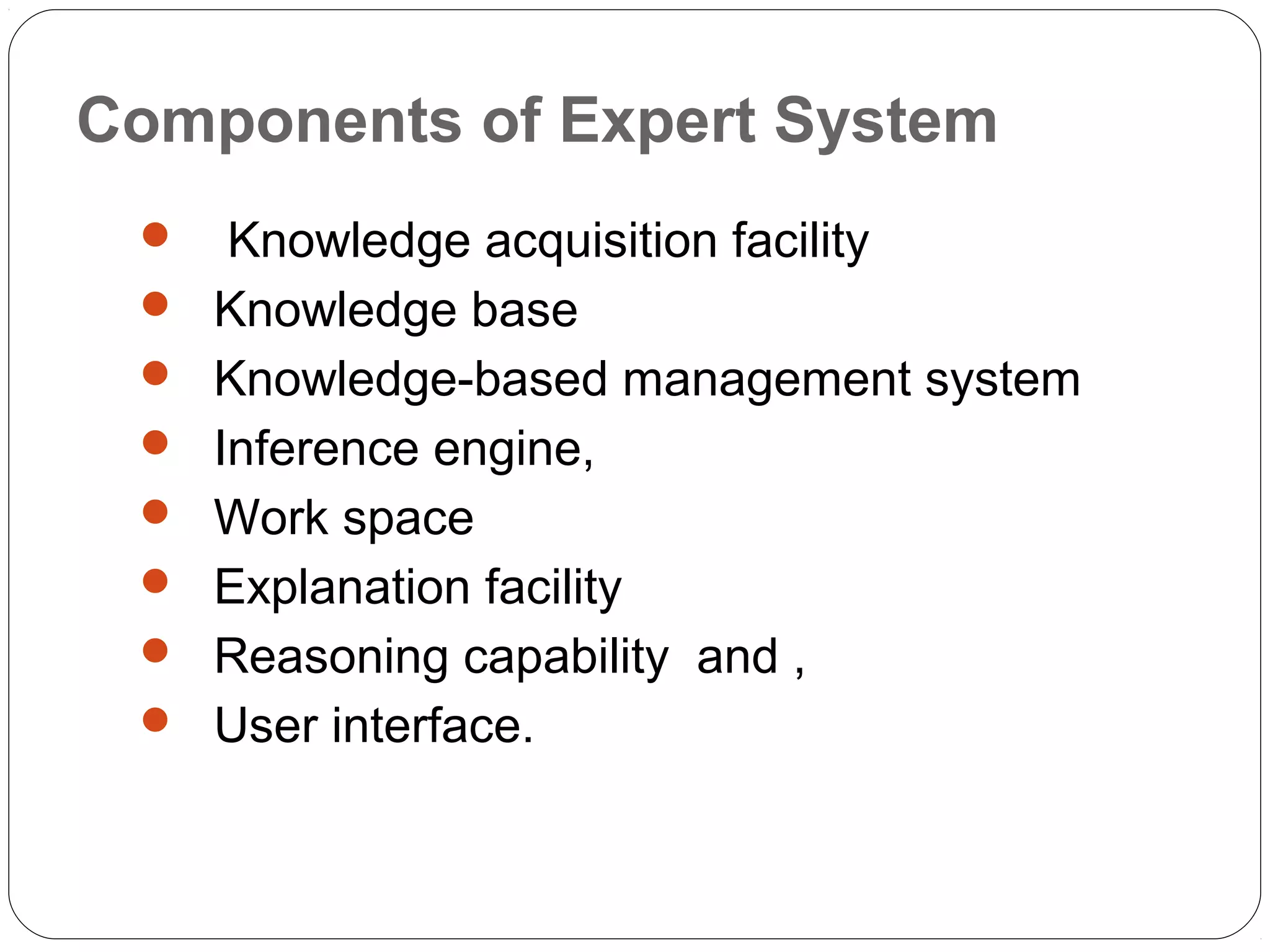 Expert systems | PPT