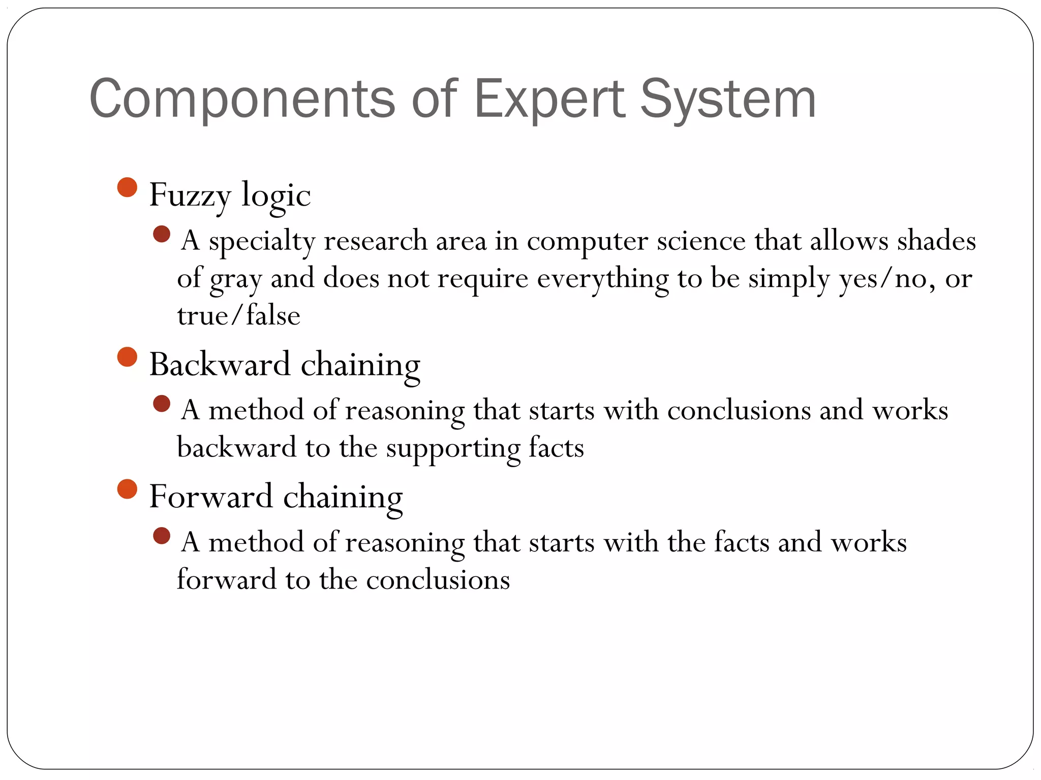 Expert systems | PPT