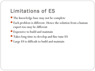 Expert systems | PPT
