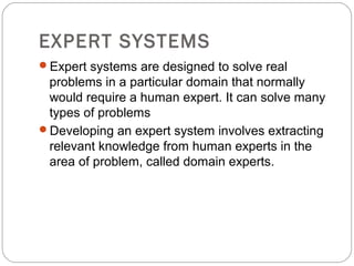 Expert systems | PPT