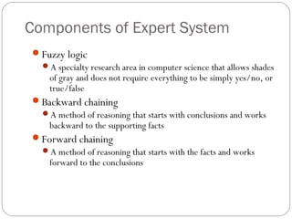 Expert systems | PPT