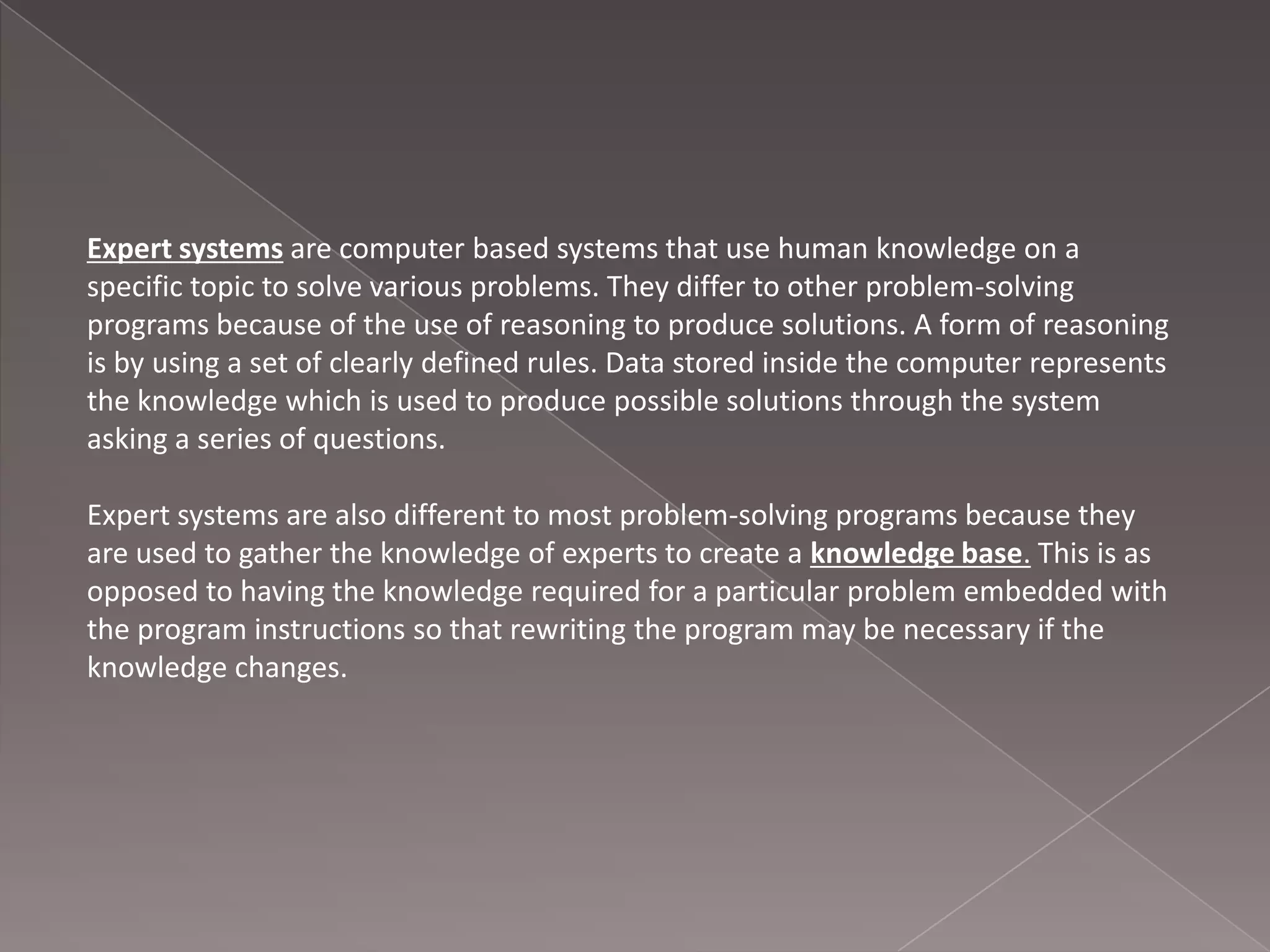 Expert Systems | PPT