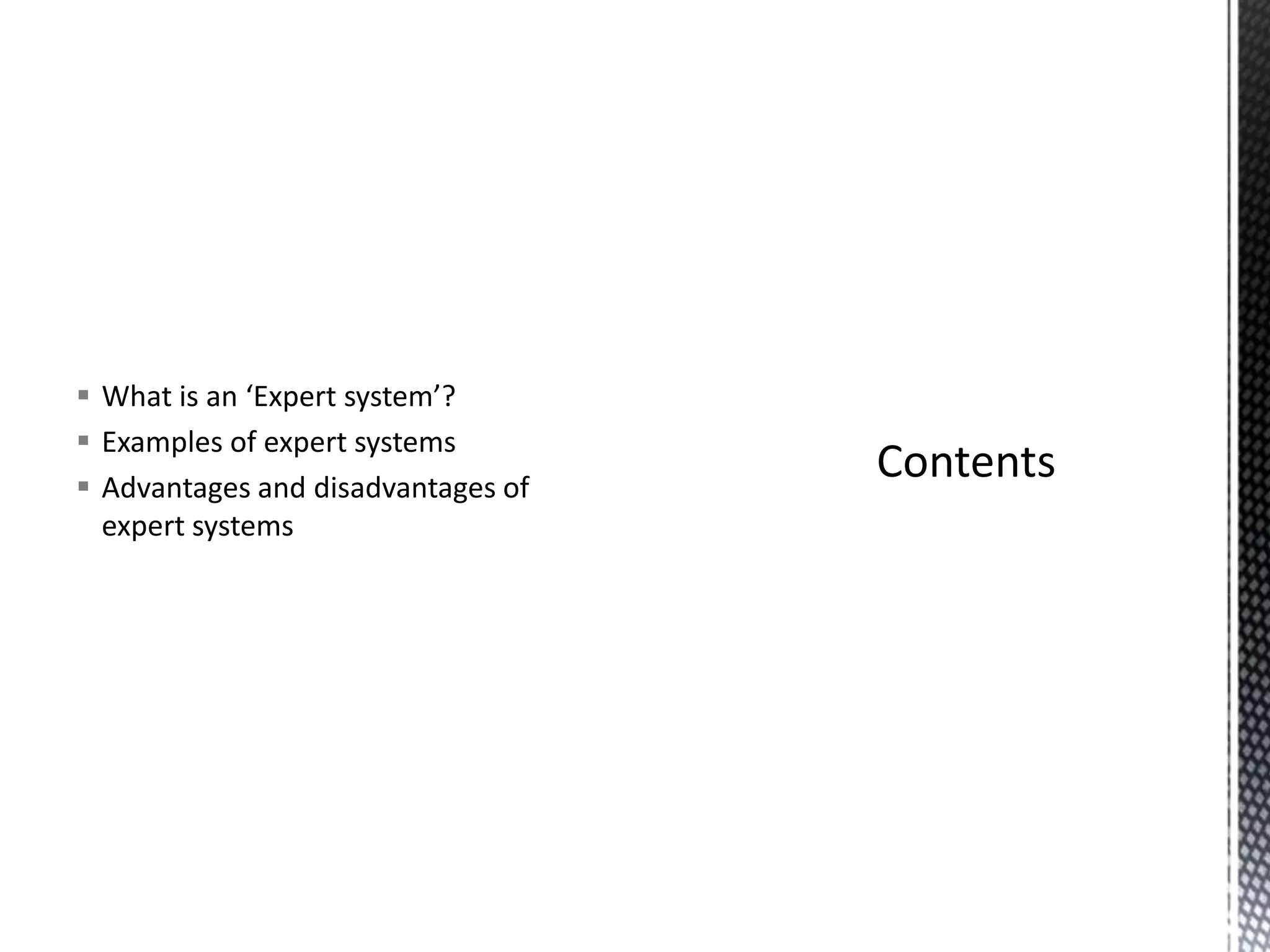 Expert systems | PPT
