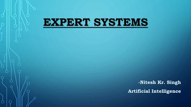 Expert systems | PPT