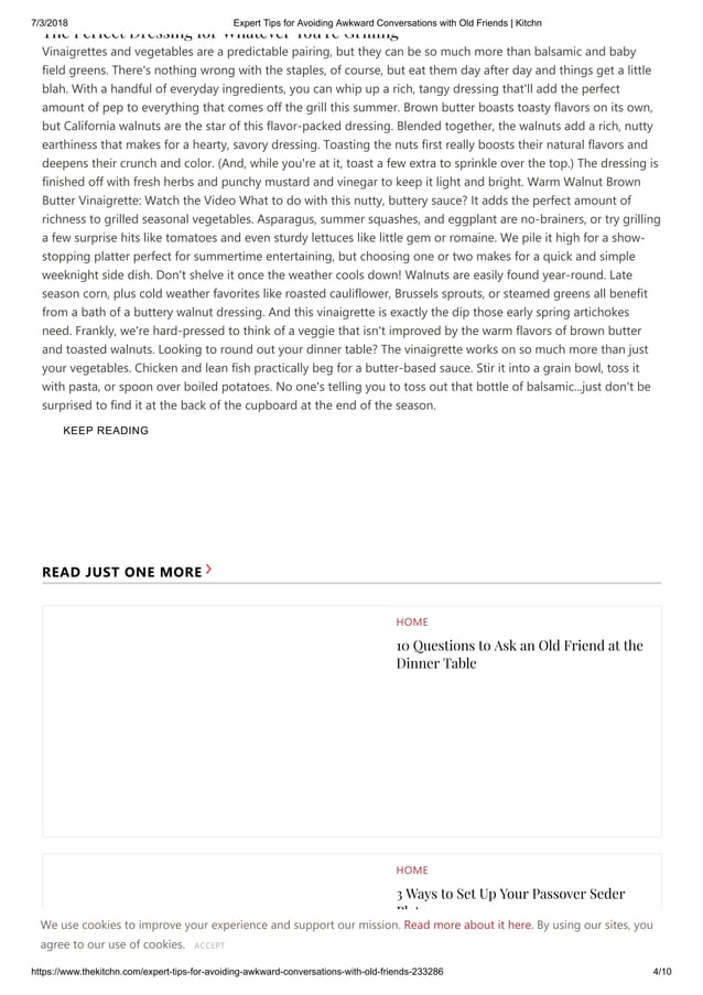 Expert Tips For Avoiding Awkward Conversations With Old Friends Pdf