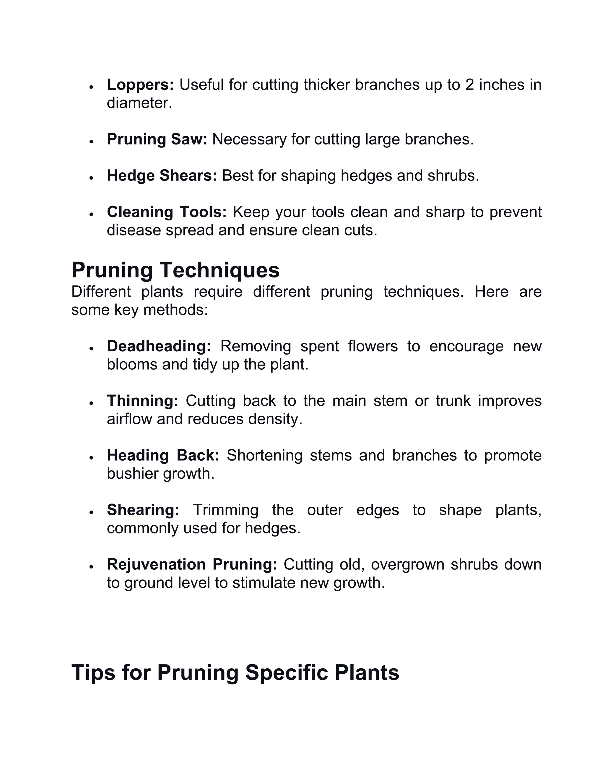 Expert Tips for Pruning Your Plants.pdf. | PDF