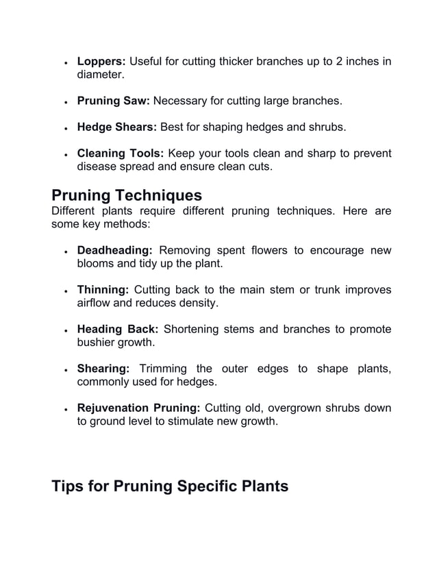 Expert Tips for Pruning Your Plants.pdf. | PDF