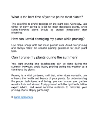 Expert Tips for Pruning Your Plants.pdf. | PDF