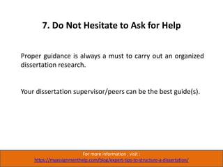 Expert Tips to Structure a Dissertation | PPT