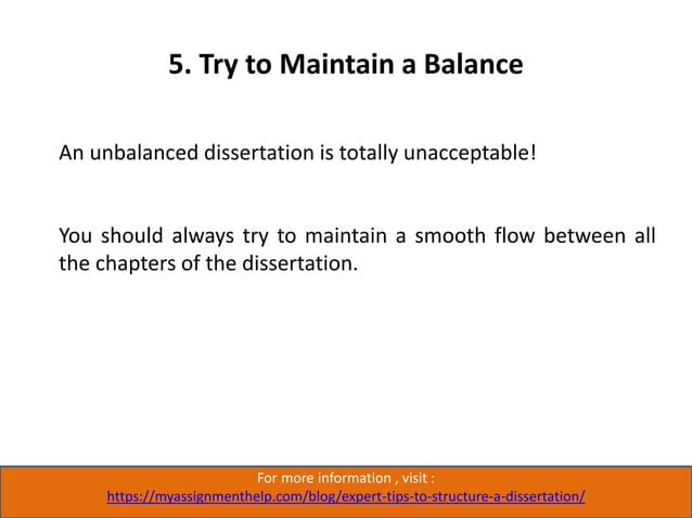 Expert Tips To Structure A Dissertation Ppt