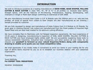 Expert tool industries presentation | PPT