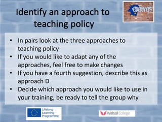 Teaching Policy | PPT