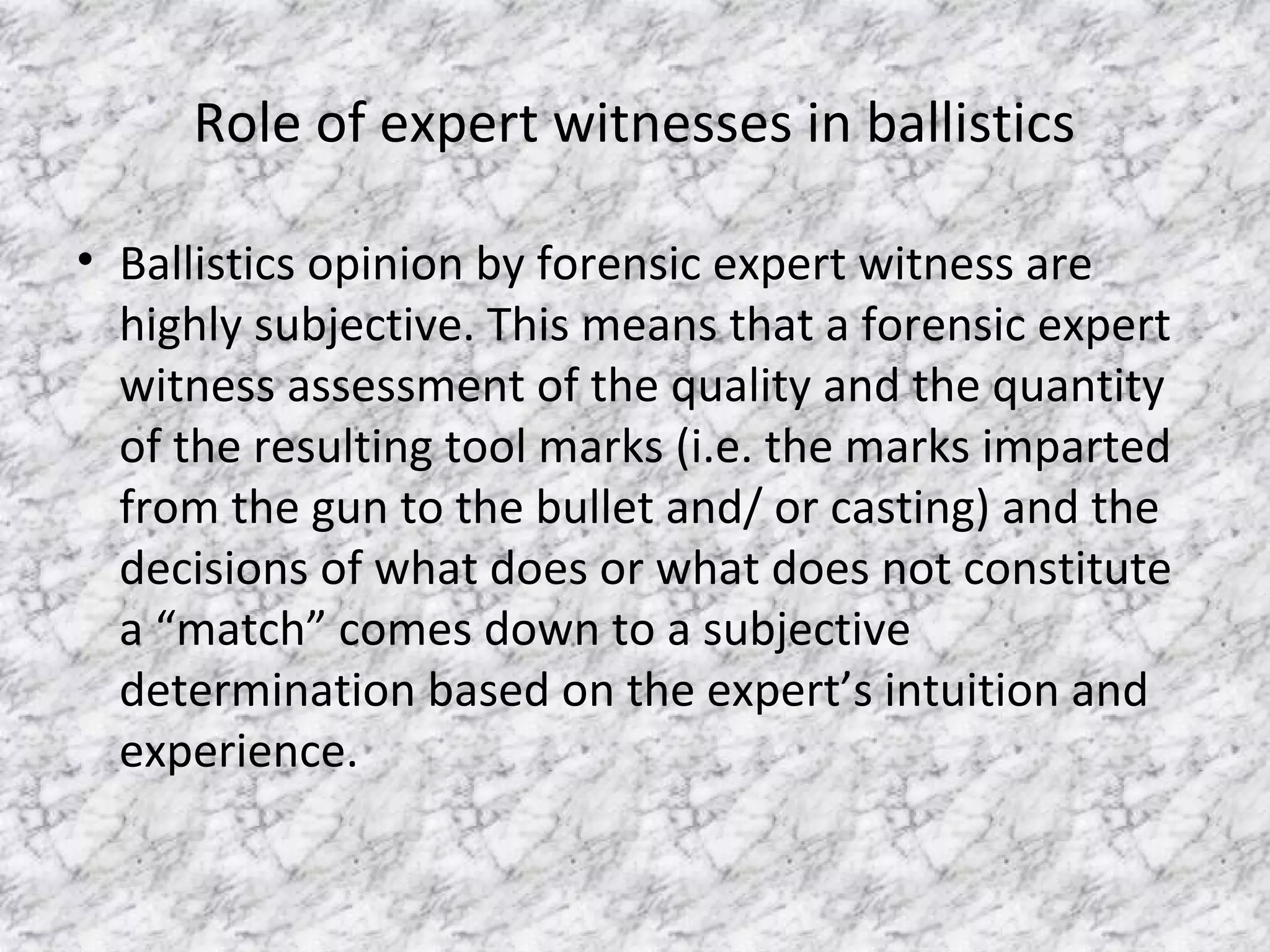 Expert Witness Testimony | PPT