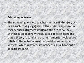 Expert Witness Testimony | PPT