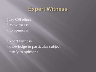 Expert Witness Testimony 2 | PPTX