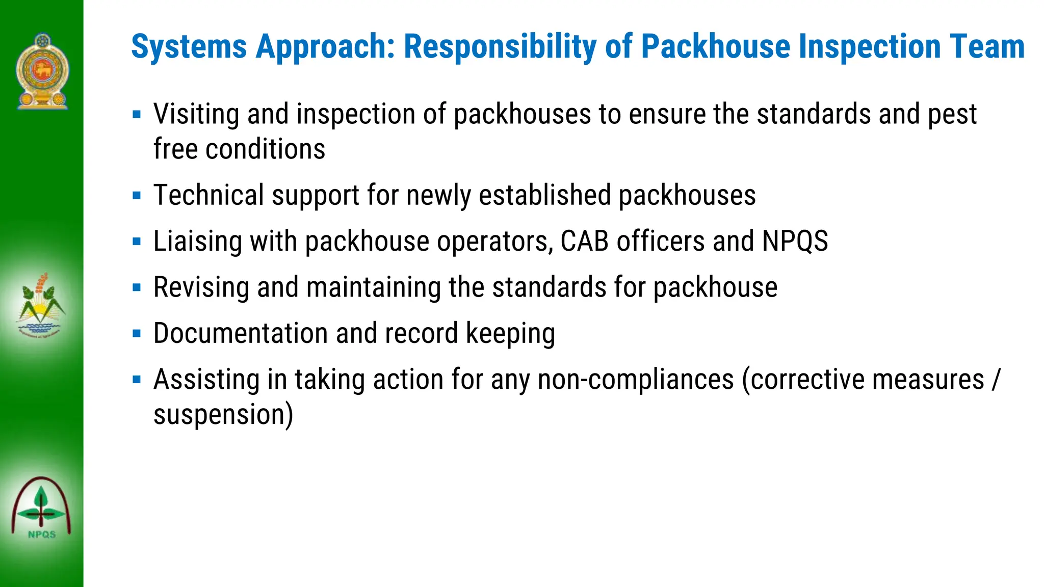 Phytosanitary Requirements for Exporting Agricultural Produces | PPT