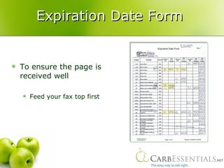 Expiration date form procedures | PPT
