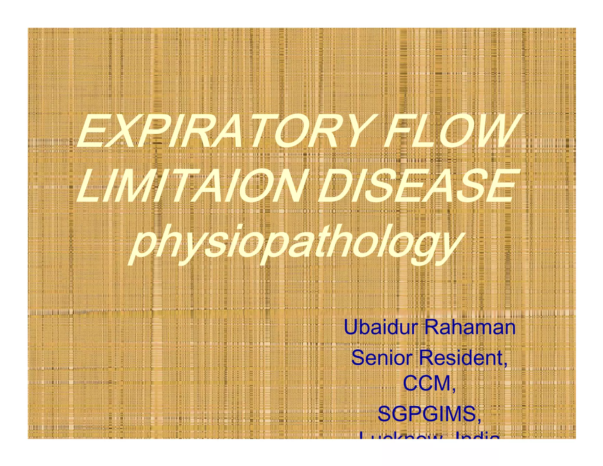 Expiratory flow limitation_diseases | PDF