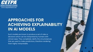 Explainable AI: Making Machine Learning Models Transparent and ...