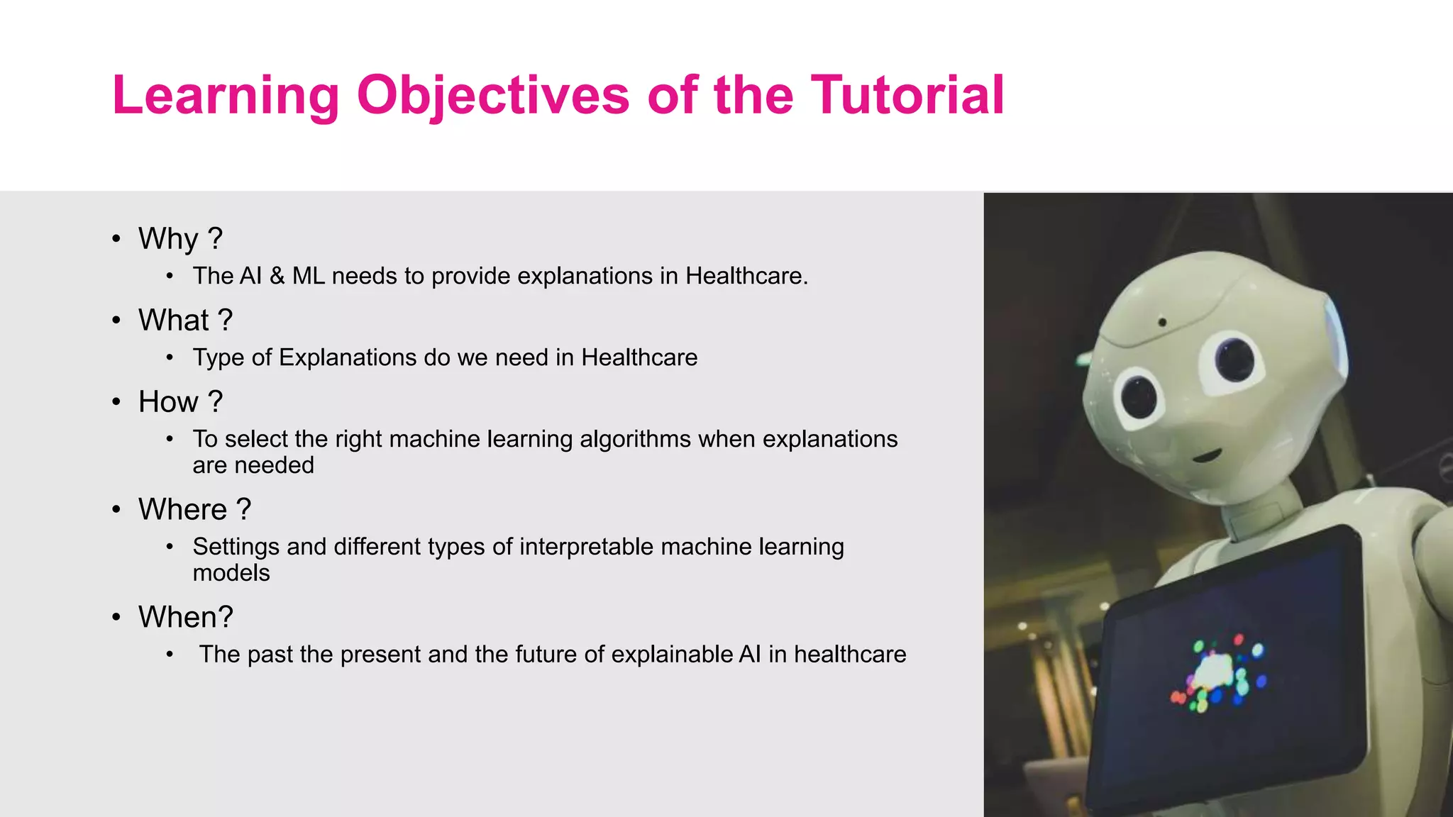 Explainable AI in Healthcare | PPTX