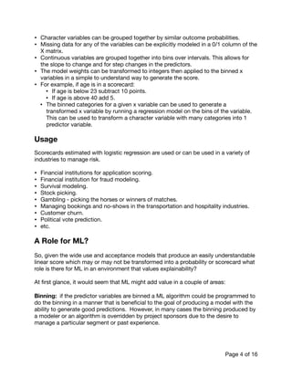 Creating an Explainable Machine Learning Algorithm | PDF