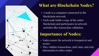 Explained Blockchain Nodes: What You Need to Know | PPTX | Internet | Computing
