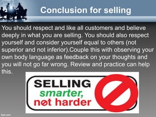 Explain body language for negotiation & Selling | PPTX