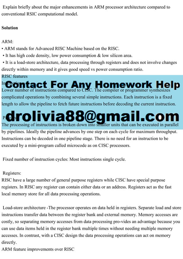 Explain briefly about the major enhancements in ARM processor archite.pdf