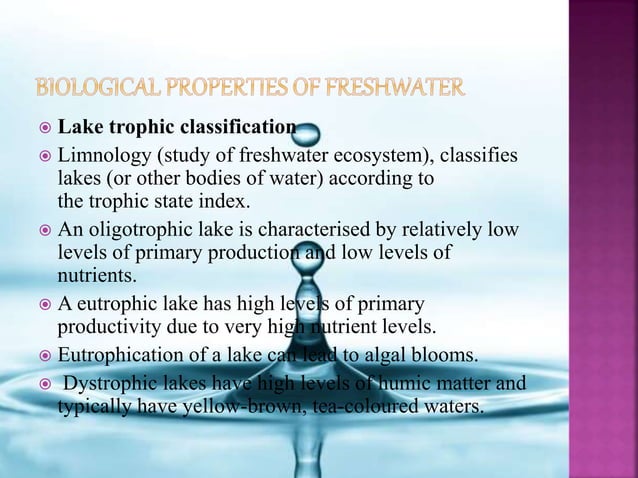 freshwater habitat with ecological classification of freshwater animals ...