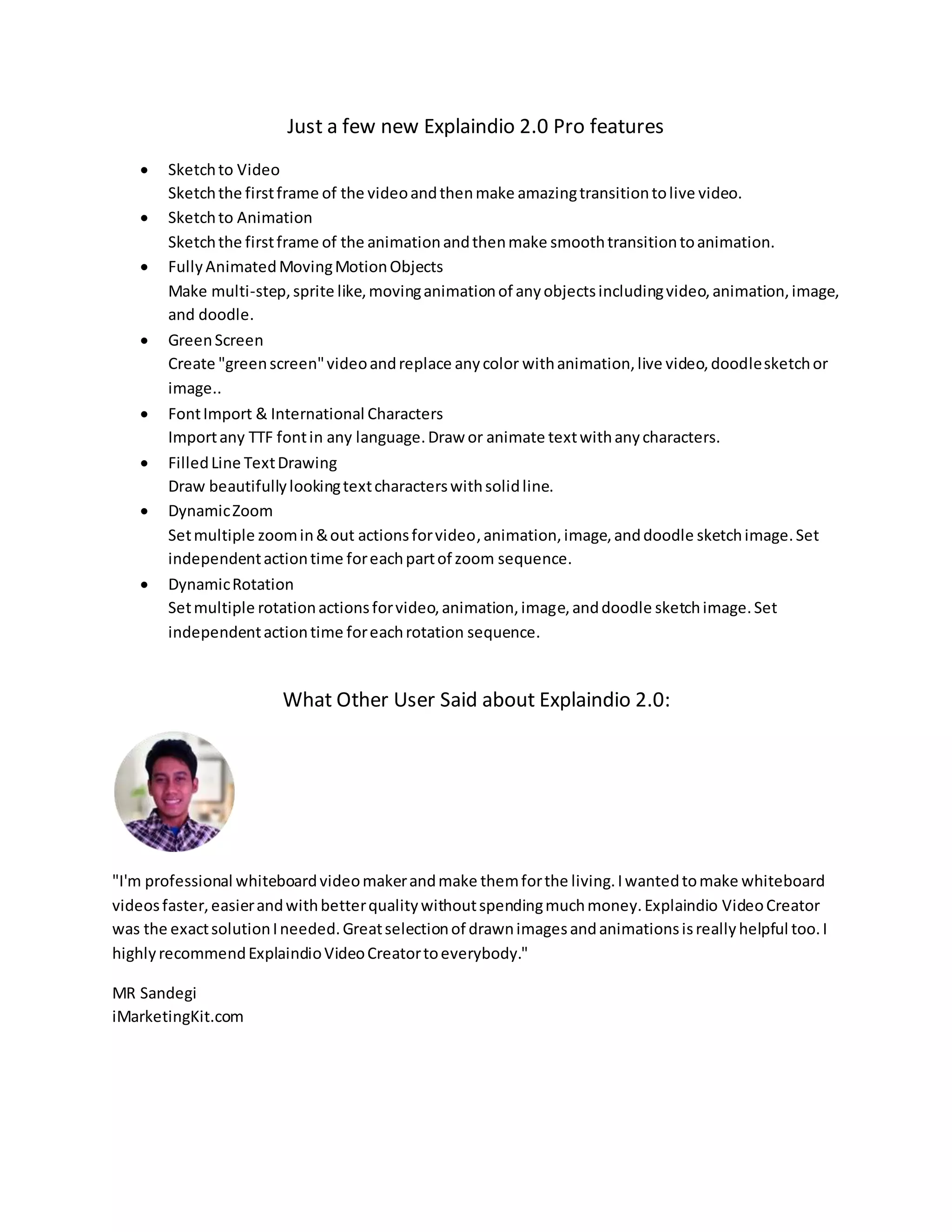 Explaindio 2.0 | DOCX