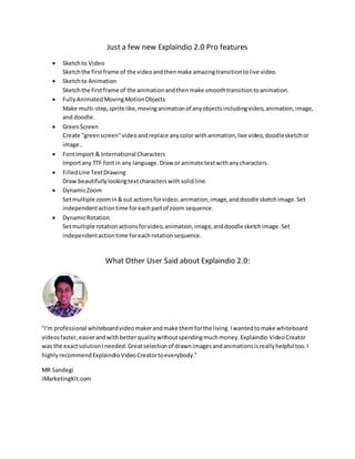 Explaindio 2.0 | PDF