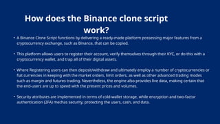 Explained about Binance clone script - Overview by BlockchainX | PPTX