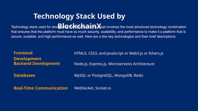 Explained about Binance clone script - Overview by BlockchainX | PPT