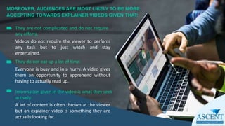 Explainer Videos Are Perfect Medium for Complex Products & Processes | PPTX