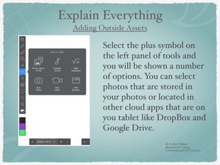 Explain Everything Presentation | PDF