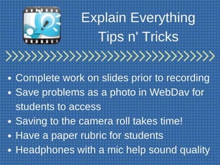 Explain Everything Tips | PPT