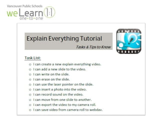 Explain everything tips | PPTX