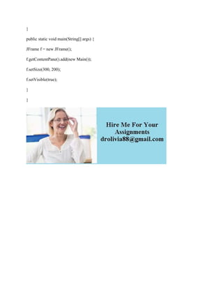 explain how 2D drawing is done in Java using Swing- Have you done this.docx