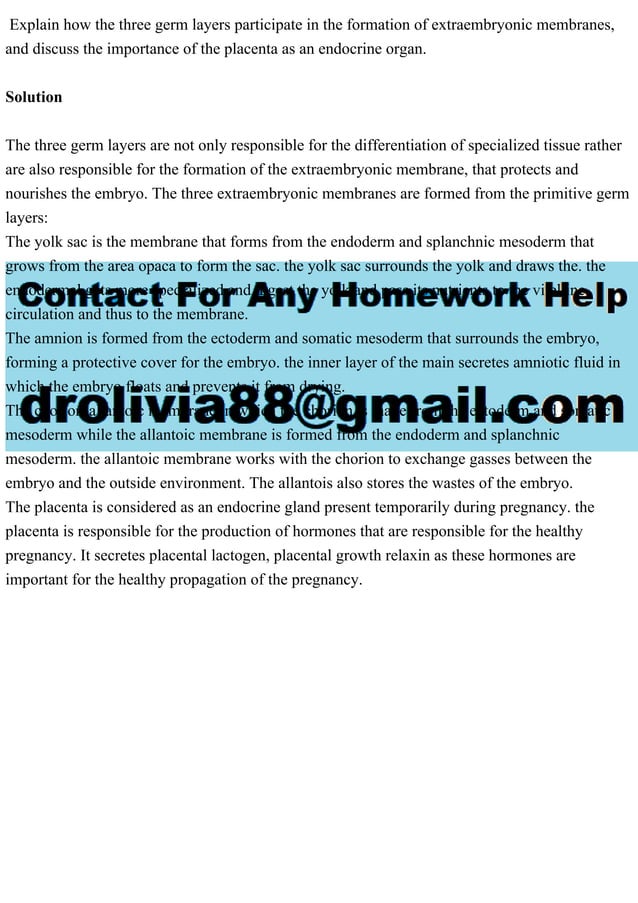 Explain how the three germ layers participate in the formation of ext.pdf