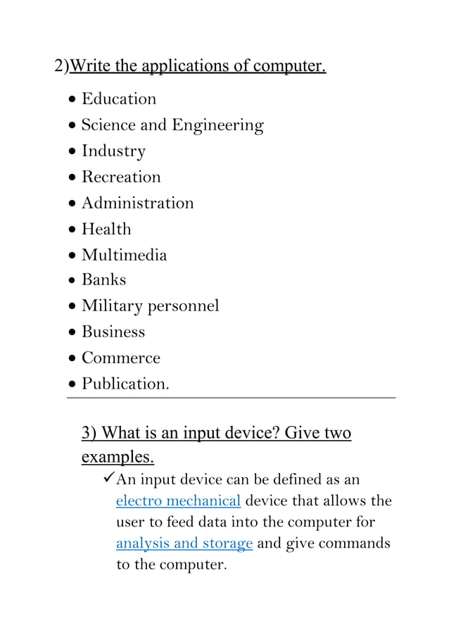 Samacheer kalvi - Computer Science Volume 1 | PDF | Computer Peripherals | Computing