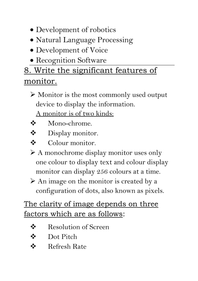Samacheer kalvi - Computer Science Volume 1 | PDF | Computer Peripherals | Computing