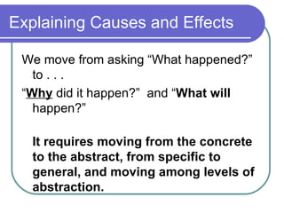Explaining Causes & Effects | PPT
