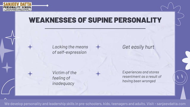 Explaining Supine Personality | PPTX