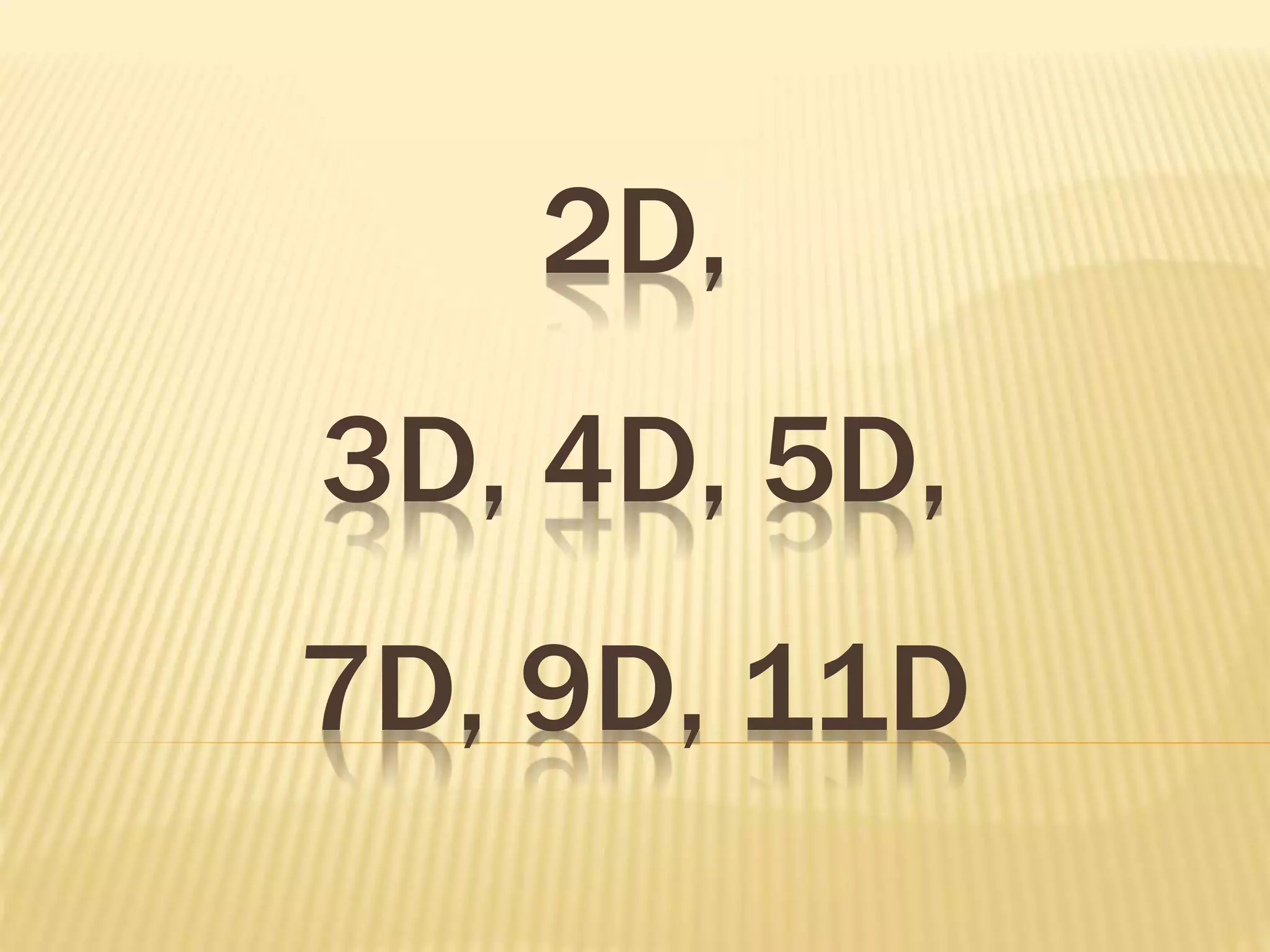 Explaining 3 d, 4d, 5d, | PPTX