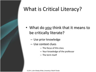 Critical Literacy