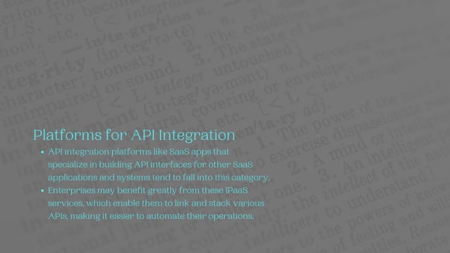 Explaining Api Integration How Does Api Integration Work Ppt