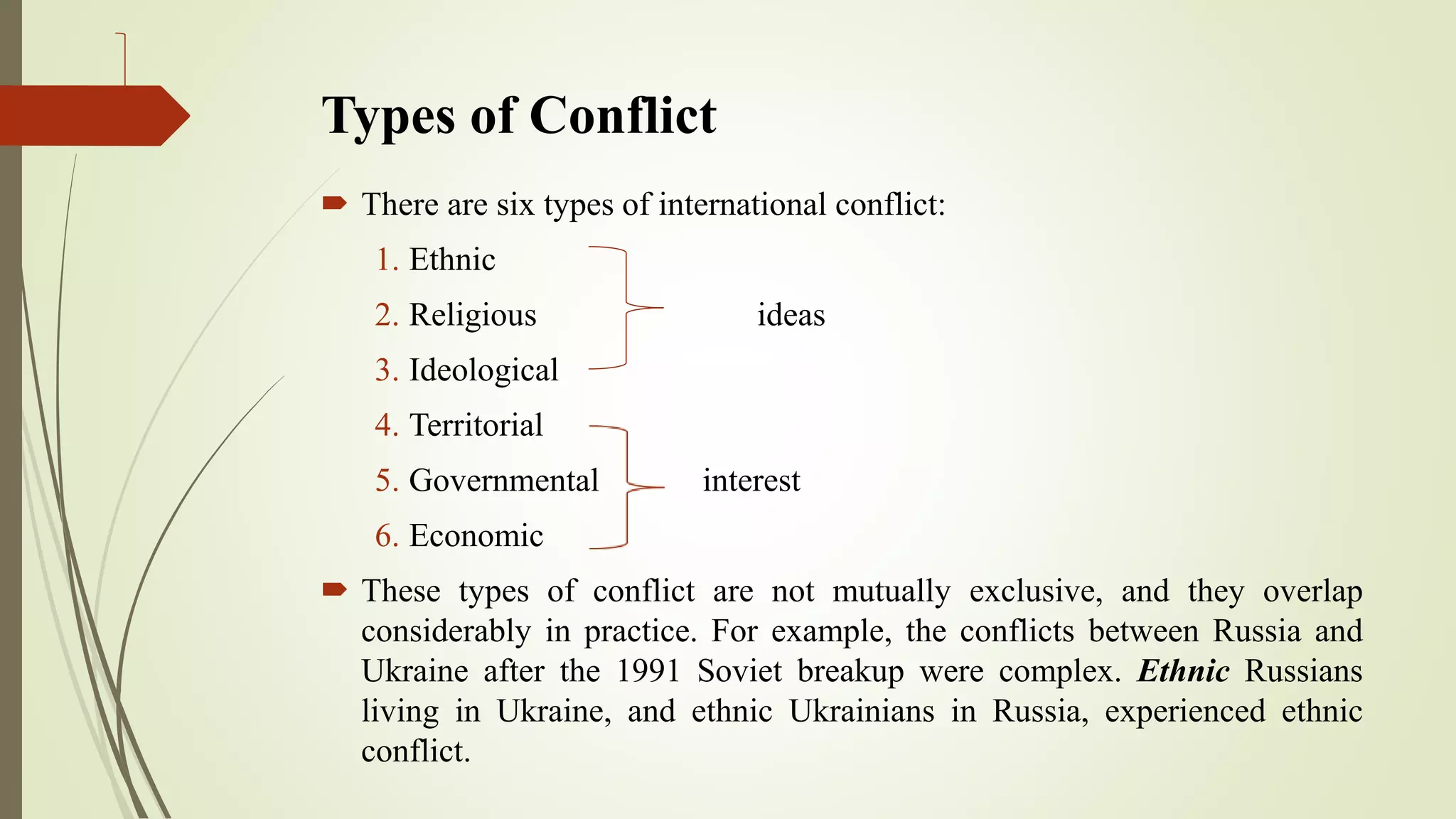 explaining Conflict and its types.pptx | Politics