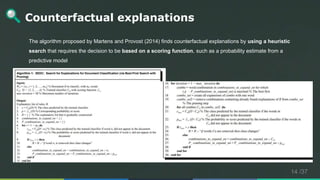 Paper sharing_Explaining Data-Driven Decisions made by AI Systems_The Counterfactual Approach | PPTX