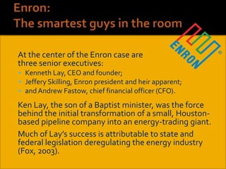 Explaining Enron | PPTX | Documentary | Genres
