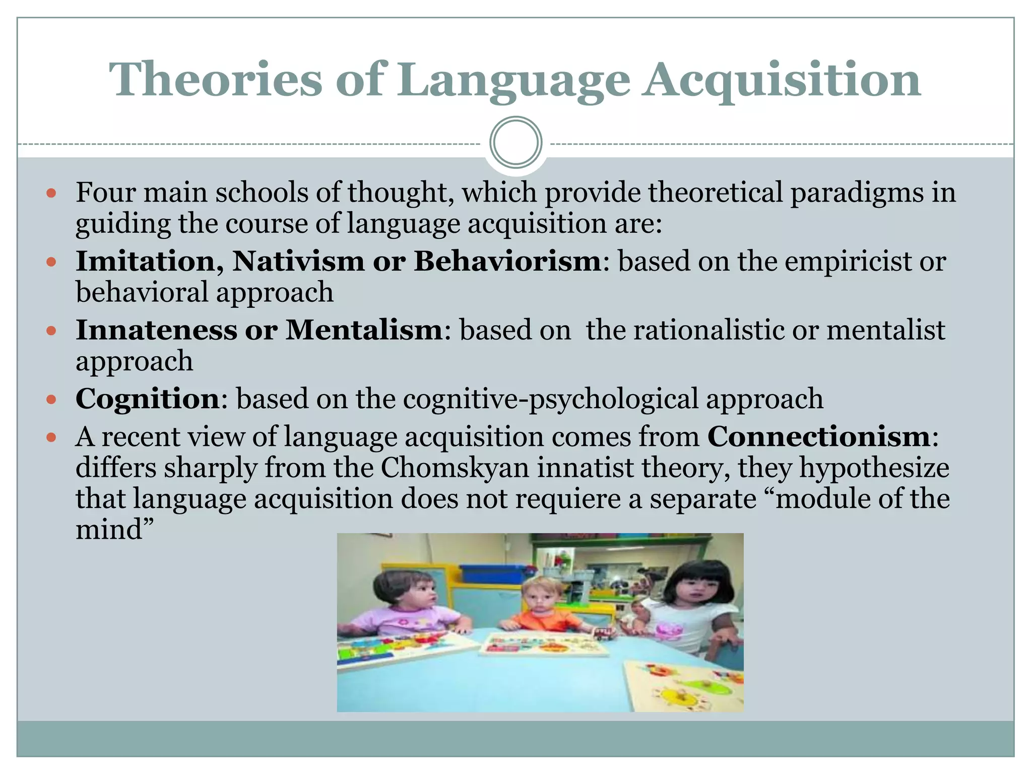 Explaining first language acquisition | PPTX